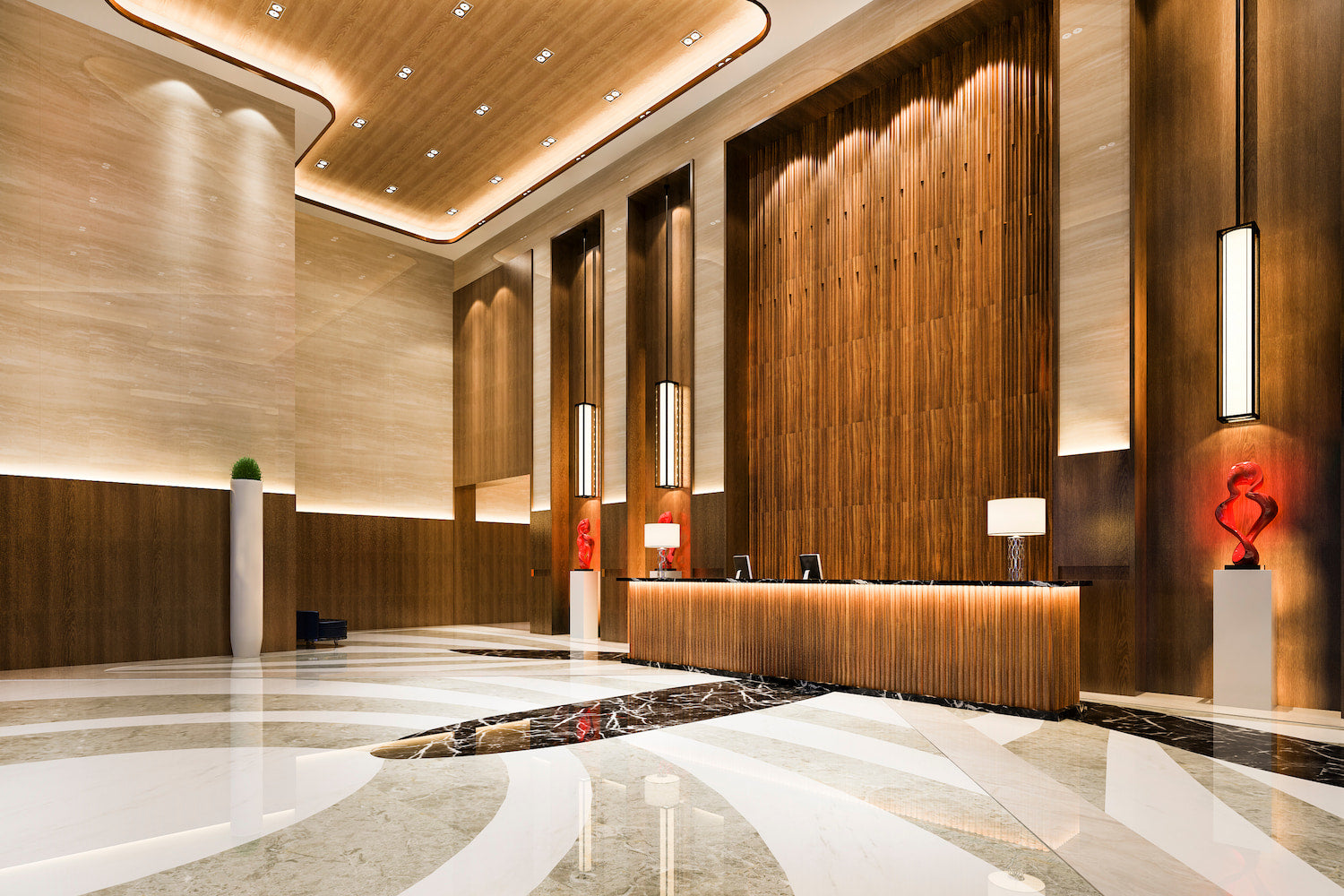 Wood Designs on Walls: Creating Warm & Inviting Hotel Interiors – WD Walls